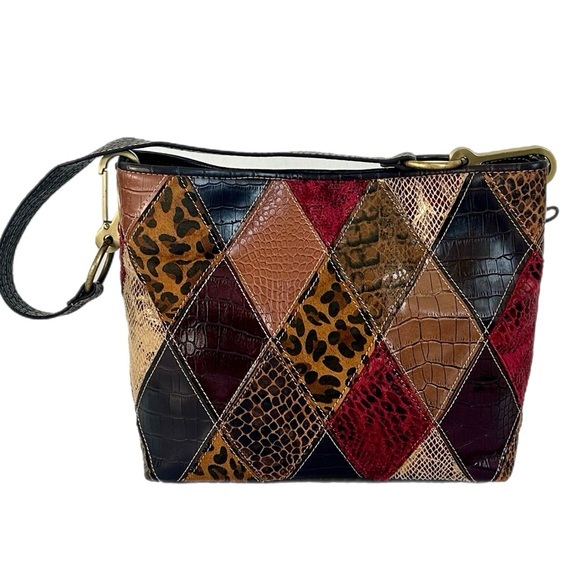 Naturalizer | Bags | Naturalizer Brownredtanblack Animal Print Shoulder ...